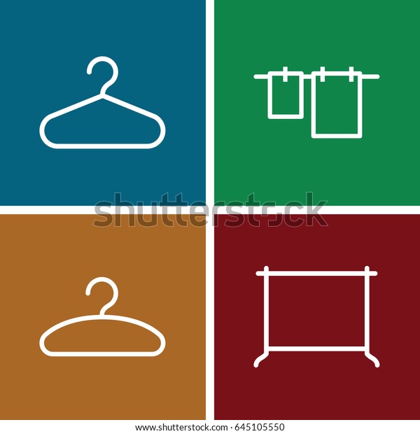 Hang Icons Set Set 4 Hang Stock Vector (Royalty Free) 645105550 ...