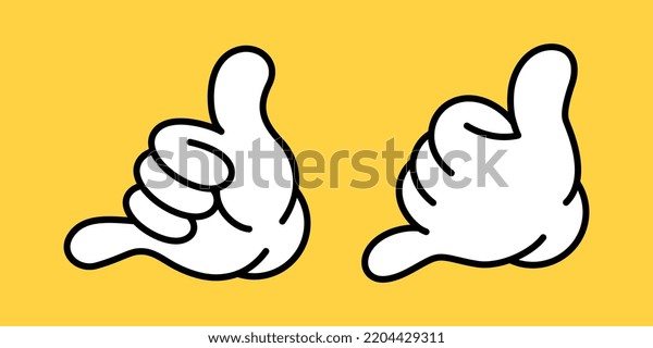 Hang Loose Shaka Hand Sign Illustration Stock Vector (Royalty Free ...