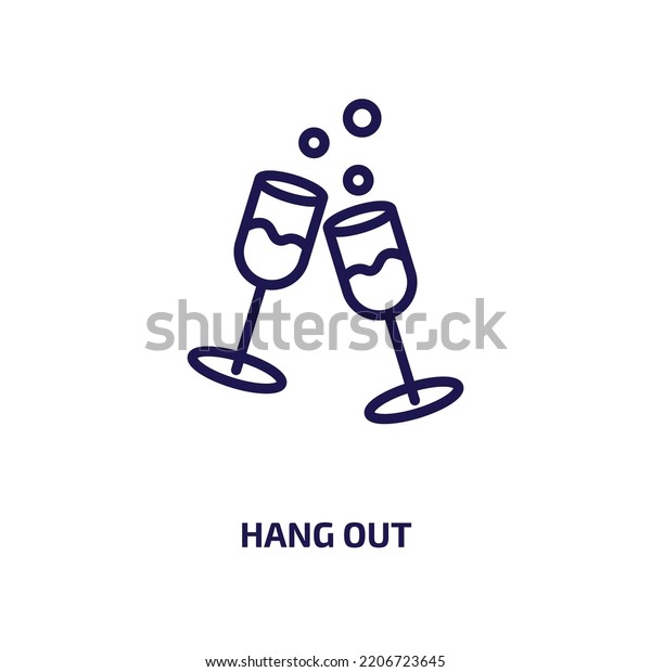 Hang Out Icon Activity Hobbies Collection Stock Vector (Royalty Free ...