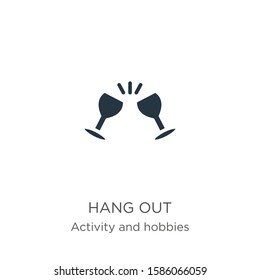 Hang Out Icon Vector Trendy Flat Stock Vector (Royalty Free) 1586066059 ...