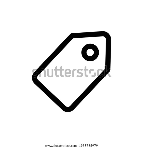 Hang Tag Icon Logo Template Illustration Stock Vector (Royalty Free ...
