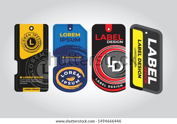 Hang Tag Label Sticker Design Vector 库存矢量图（免版税）1494666446 | Shutterstock