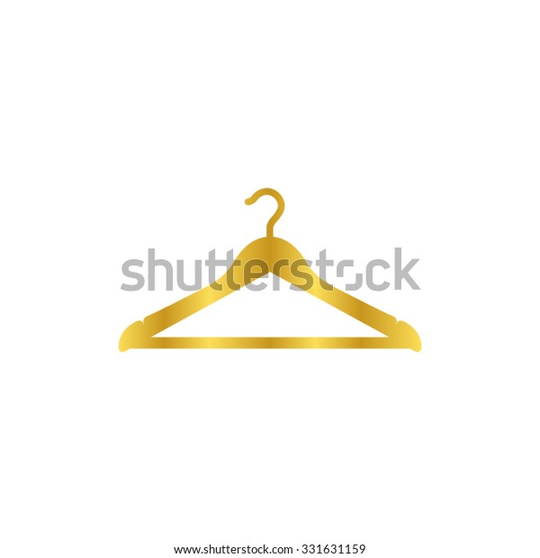 Hanger Gold Vector Icon Stock Vector (Royalty Free) 331631159 ...