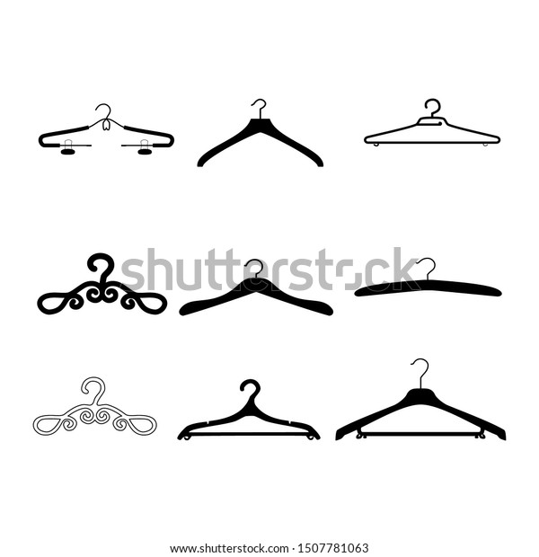 Hangers Clothes Vector Graphic Hangers Vector Stock Vector (Royalty ...