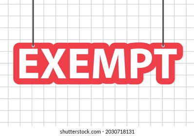 2,518 Exemption Stock Vectors, Images & Vector Art | Shutterstock