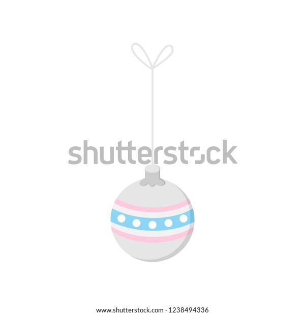Hanging Christmas Bauble On String Vector Stock Vector (Royalty Free ...