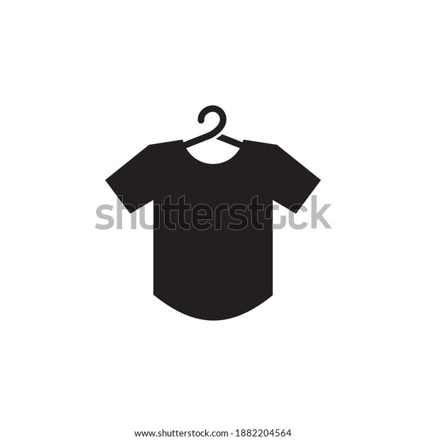 Hanging Clothes Icon Symbol Sign Vector Stock Vector (Royalty Free ...