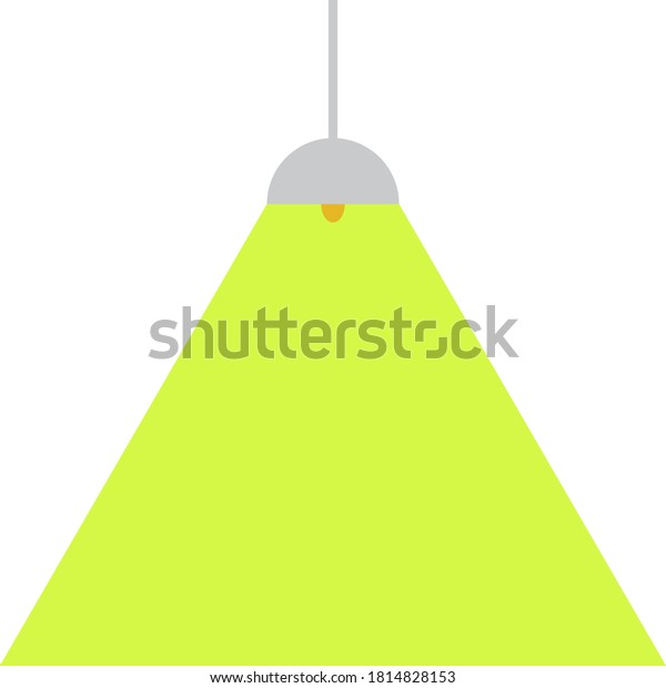 Hanging Lamp Advertising Poster Template Yellow Stock Vector (Royalty ...
