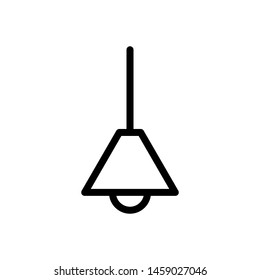 Hanging Lamp Icon Flat Style Stock Vector (Royalty Free) 1459027046 ...