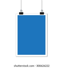 Hanging Paper Sign Stock Vector (Royalty Free) 300626222