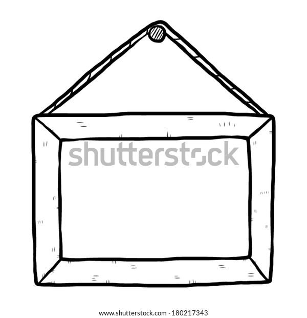Hanging Wooden Board Cartoon Vector Illustration Stock Vector (Royalty ...