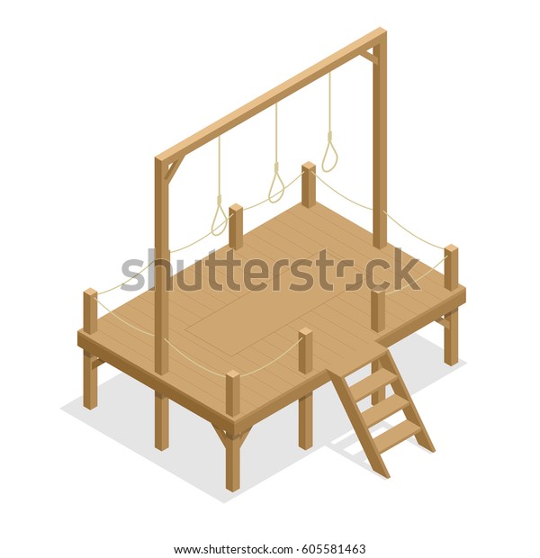 Hangman Game Vector Drawing Suicide Rope: stockvector (rechtenvrij ...