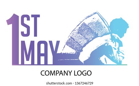Happy 1st May Lettering Vector Background: เวกเตอร์สต็อก (ปลอดค่า ...
