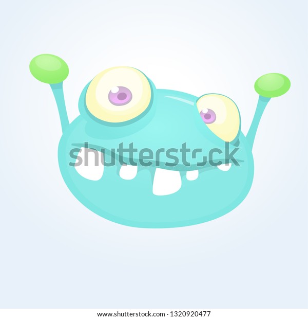 Happy Alien Cartoon Vector Illustration Isolated 库存矢量图（免版税）1320920477 ...