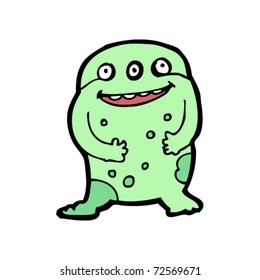 Happy Alien Creature Cartoon Stock Vector (Royalty Free) 72569671 ...