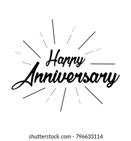 Happy Anniversary Vector Template Design Stock Vector (Royalty Free ...