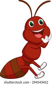 Happy Ant Cartoon Stock Vector (Royalty Free) 294543452 | Shutterstock