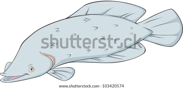Happy Arapaima Illustration Stock Vector (Royalty Free) 103420574 ...