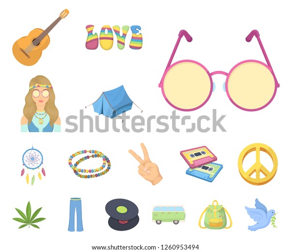 Happy Attribute Cartoon Icons Set Collection Stock Vector (Royalty Free ...