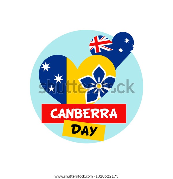 Happy Australian Canberra Day Illustration Stock Vector (Royalty Free ...