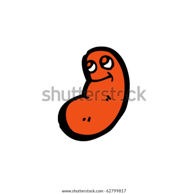 Happy Baked Bean Cartoon Stock Vector (Royalty Free) 62799817