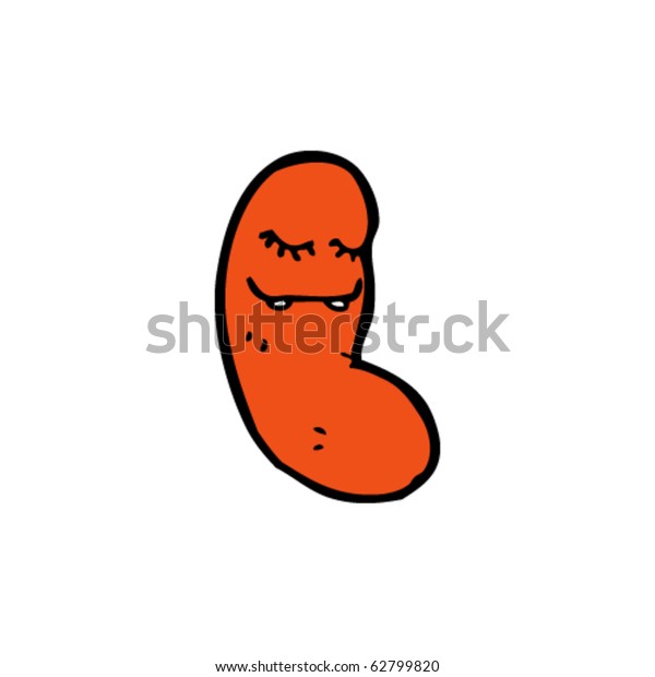 Happy Baked Bean Cartoon Stock Vector (Royalty Free) 62799820