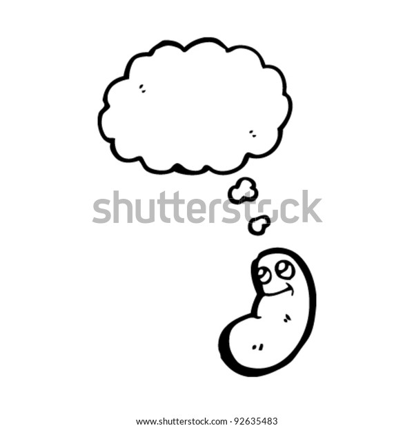 Happy Bean Cartoon Stock Vector (Royalty Free) 92635483