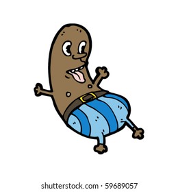 Happy Bean Guy Cartoon Stock Vector (Royalty Free) 59689057 | Shutterstock