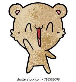 Happy Bear Cartoon Stock Vector (Royalty Free) 716582098 | Shutterstock