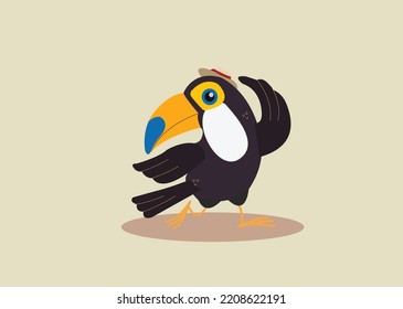 Happy Birds Vector Illustration Artwork Stock Vector (Royalty Free ...