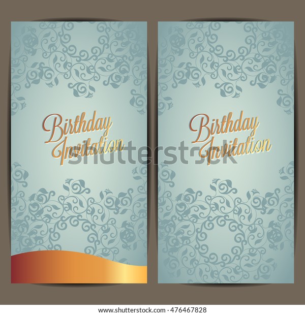 Happy Birthday Card Background Design Stock Vector (Royalty Free ...