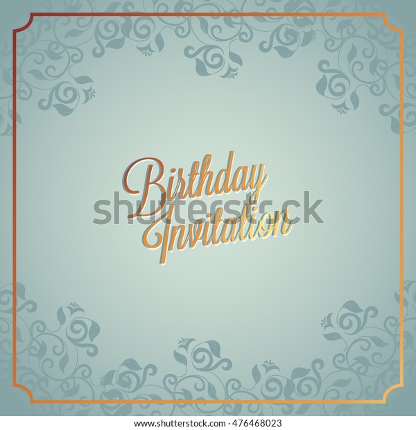Happy Birthday Card Background Design Stock Vector (Royalty Free ...