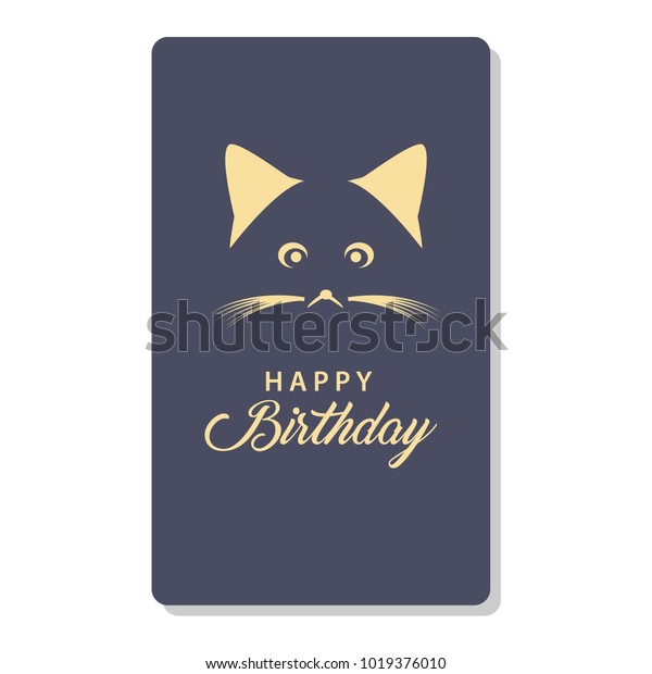 Happy Birthday Card Logo Vector Template Stock Vector (Royalty Free ...
