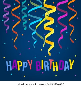 51,604 Happy birthday streamers Images, Stock Photos & Vectors ...