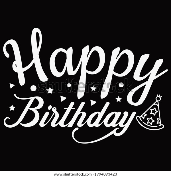 Happy Birthday Birthday Craft Design Stock Vector (Royalty Free ...