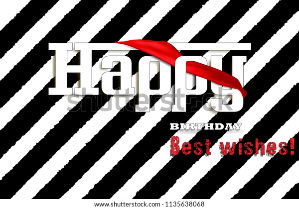Happy Birthday Letters Card Vector Illustration Stock Vector (Royalty ...