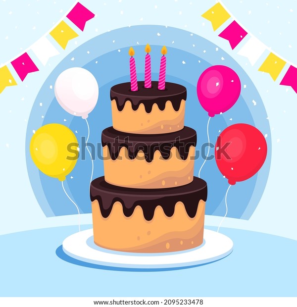 Happy Birthday Poster Design Template Happy 库存矢量图（免版税）2095233478 ...