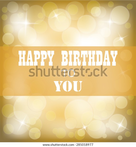 Happy Birthday Sign Design Background Stock Vector (Royalty Free ...