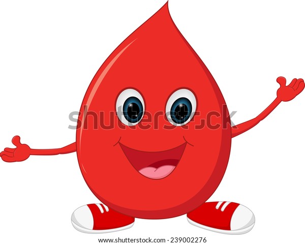 Happy Blood Cartoon Stock Vector (Royalty Free) 239002276 | Shutterstock