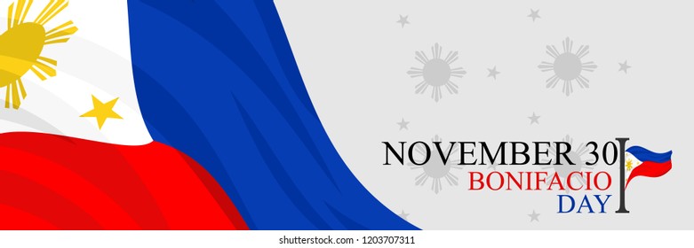 Happy Bonifacio Day Vector Illustration Suitable Stock Vector (Royalty ...