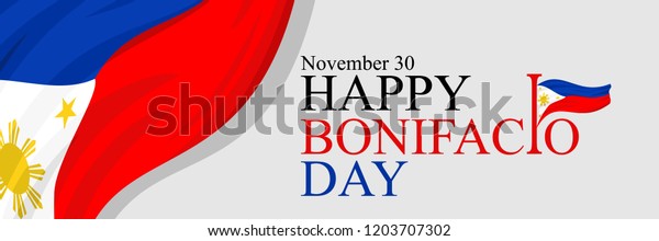 Happy Bonifacio Day Vector Illustration Suitable Stock Vector (Royalty ...
