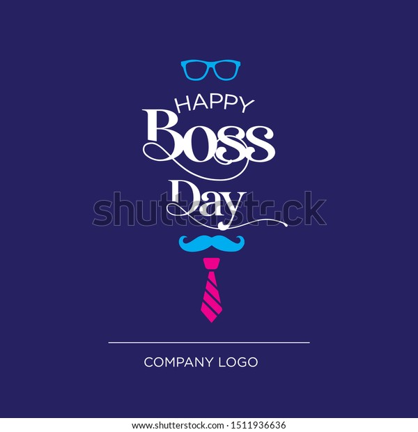 Happy Boss Day Illustration Vector Stock Vector (Royalty Free ...