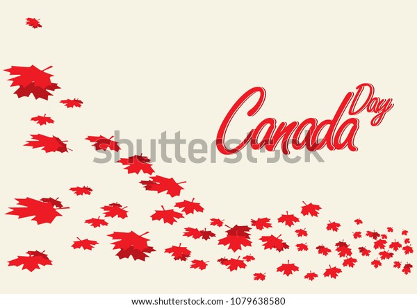 Happy Canada Day Flyer Template Canada Stock Vector (Royalty Free ...