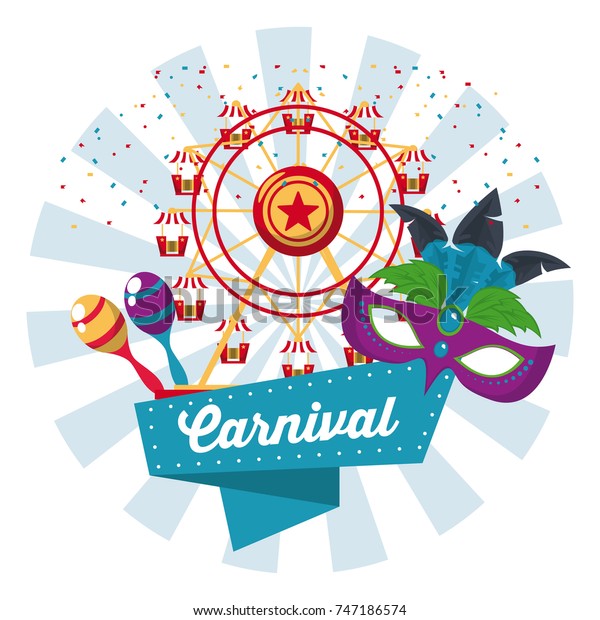 Happy Carnival Design Stock Vector (Royalty Free) 747186574 | Shutterstock