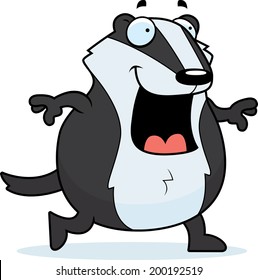 Cartoon Badger Angry Expression Stock Vector (Royalty Free) 200192537 ...