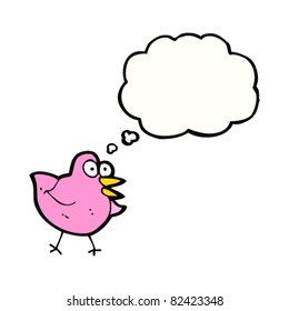 Happy Cartoon Bird Thinking Stock Vector (Royalty Free) 82423348 ...