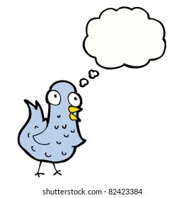 Happy Cartoon Bird Thinking Stock Vector (Royalty Free) 82423384 ...