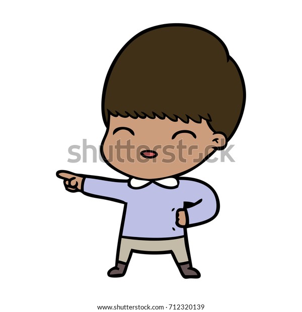 Happy Cartoon Boy Stock Vector Royalty Free 712320139 Shutterstock
