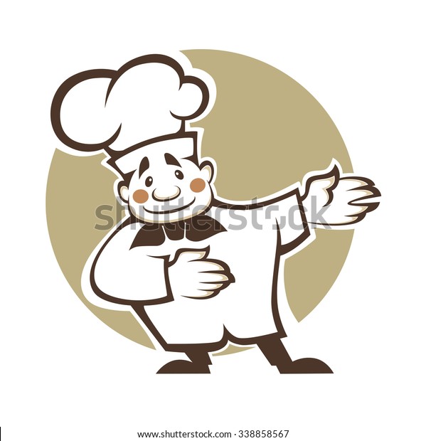 Happy Cartoon Chef Vector Illustration Stock Vector (Royalty Free ...