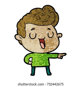 Cute Boy Character Awkward Face Stock Vector (Royalty Free) 1859377879